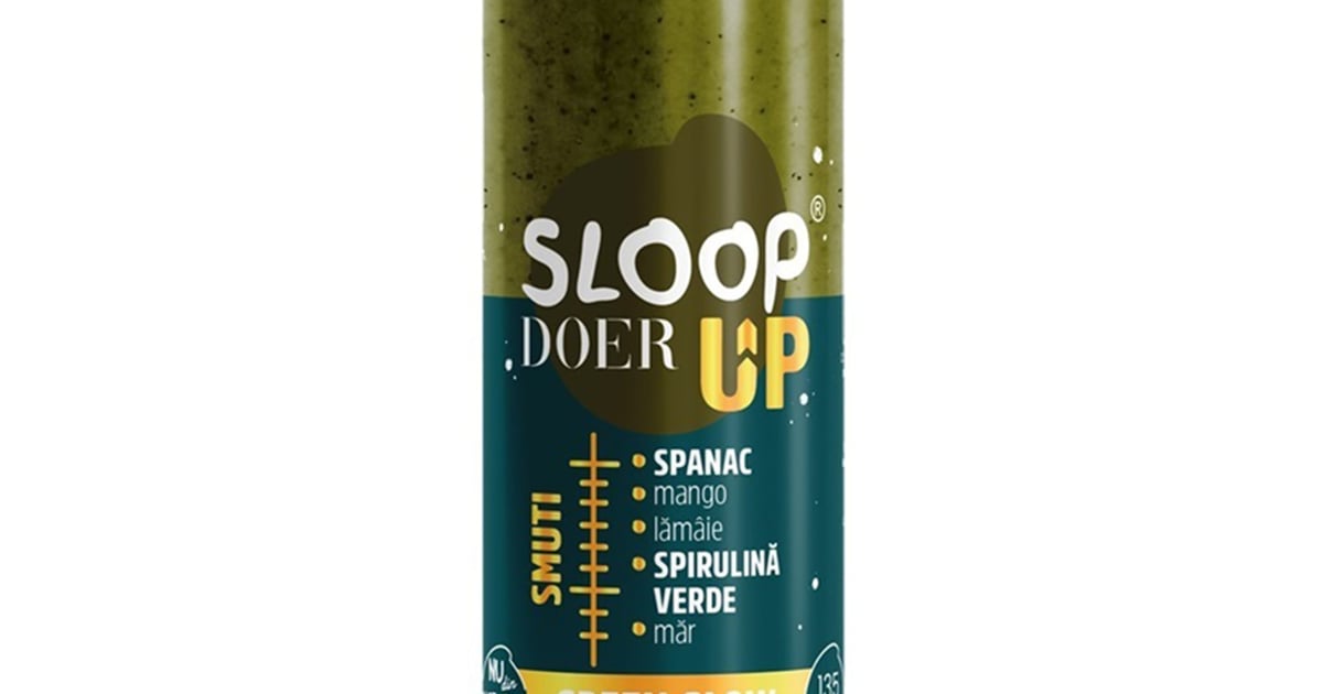 SLooP Green Glow cu spanac Si spirulina verde