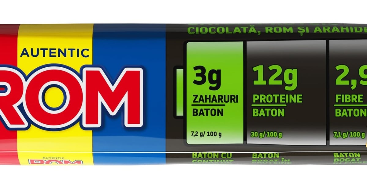 Rom Baton cu proteine crema rom si arahide