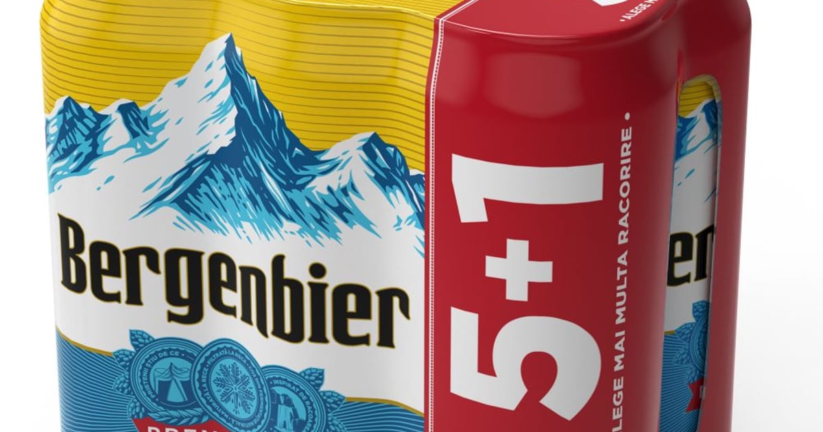 Bergenbier Bere blonda doza 5+1 pack