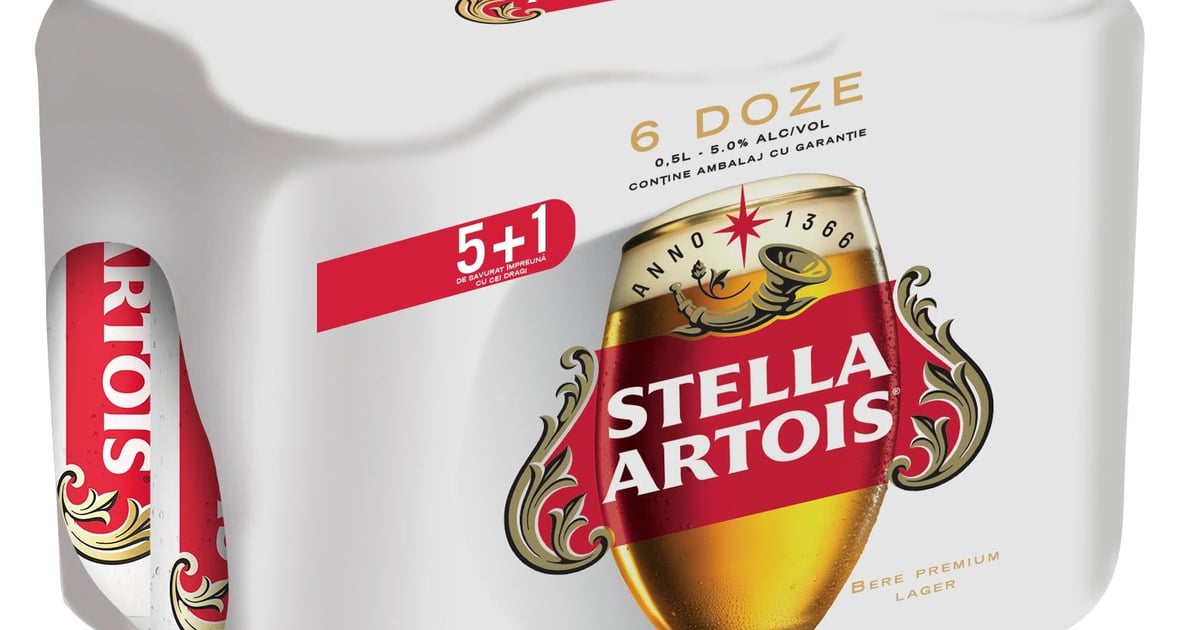 Stella Artois Bere Blonda superioara doza 5+1 pack
