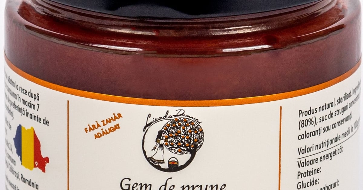 Livada Domnitei Gem de prune fara zahar