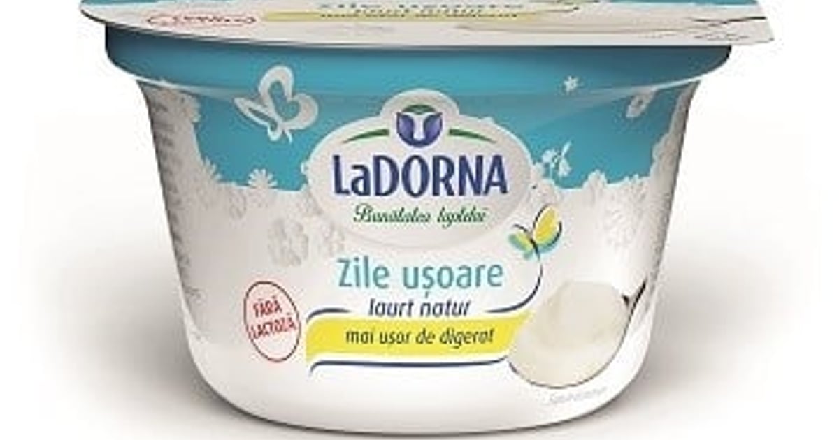 LaDORNA Iaurt natural fara lactoza 2% grasime