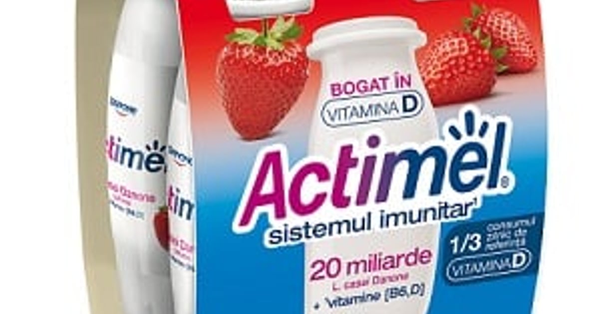 Actimel capsuni (4x100g)