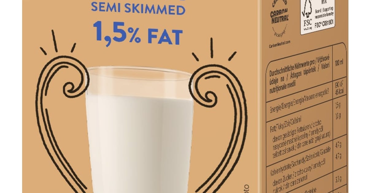 Miil Lapte proaspat semidegresat 1.5% grasime