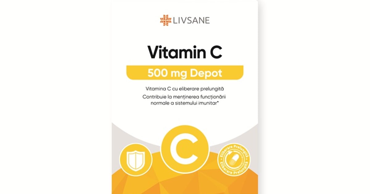 LIVSANE VITAMINA C 500MG DEPOT 30 CAPSULE