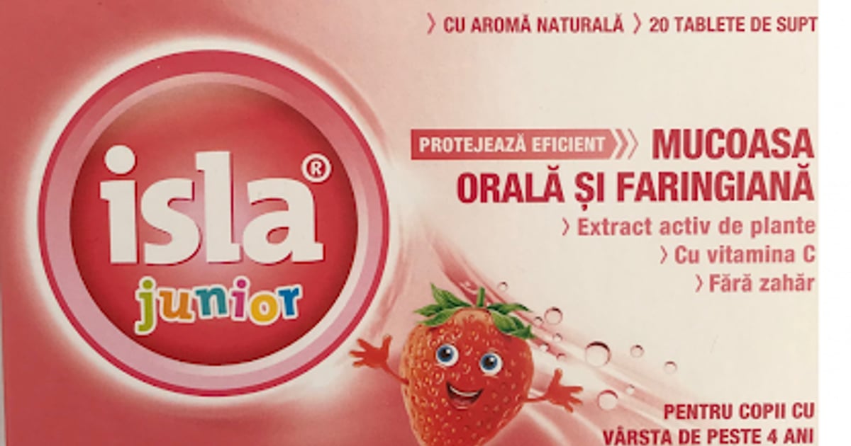 ISLA JUNIOR 20 TABLETE DE SUPT