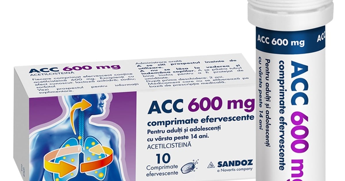 ACC 600MG X 10 COMPRIMATE EFERVESCENTE