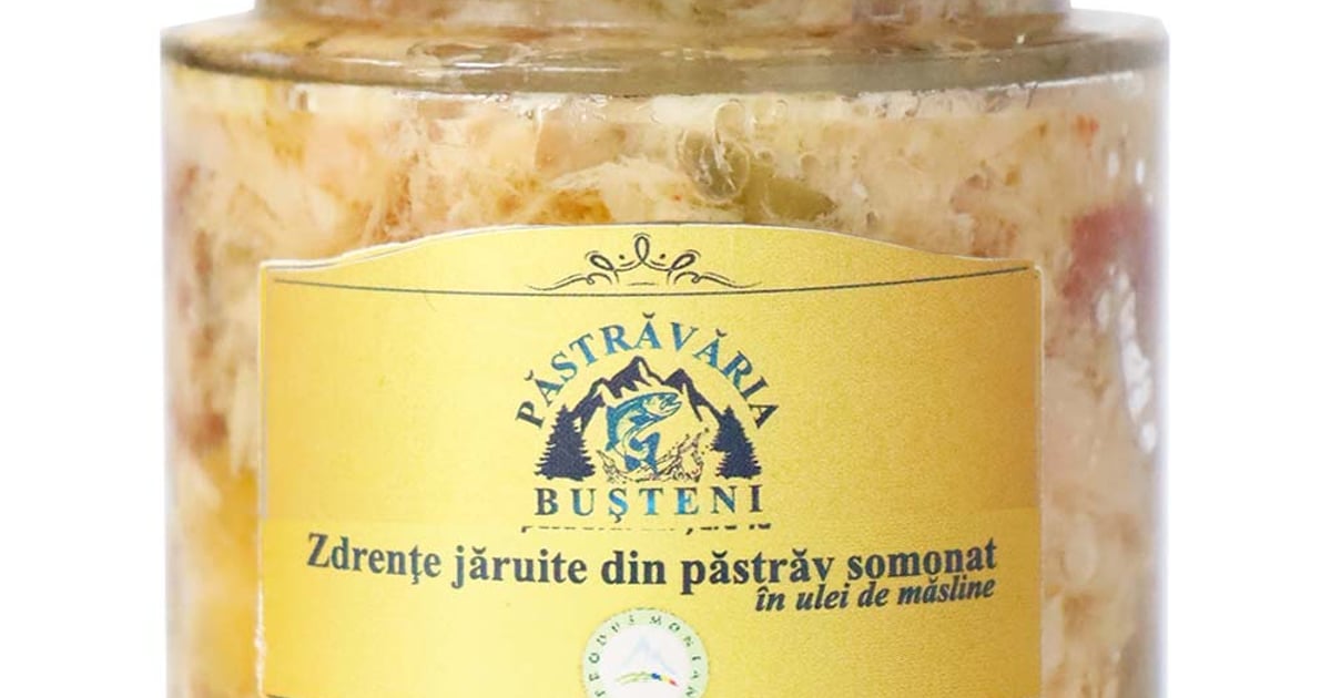Pastravaria Busteni Zdrente jaruite din pastrav somonat in ulei de masline