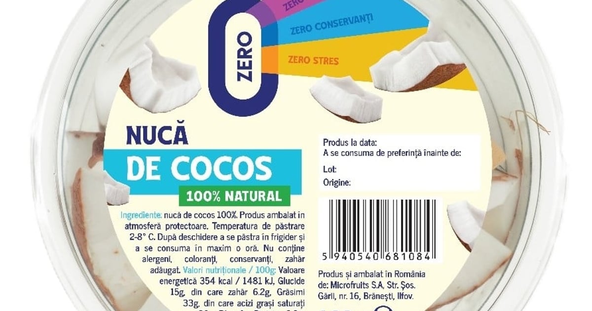 ZERO, ZEST UP! Nuca de cocos