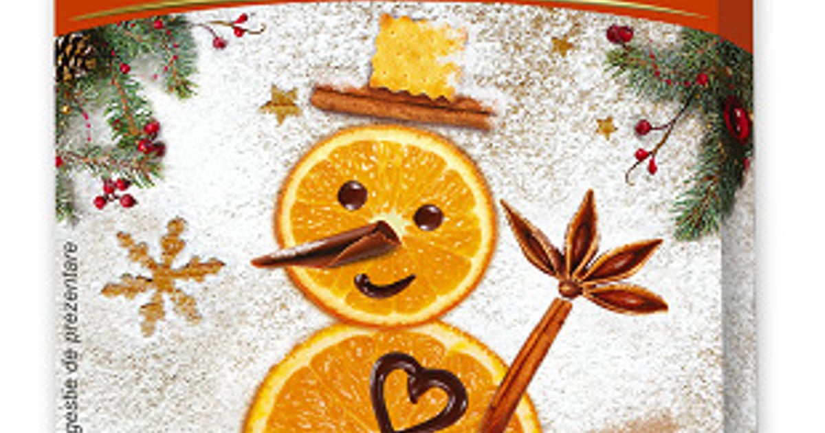 Heidi Winter Tableta de ciocolata lapte cu portocala si scortisoara