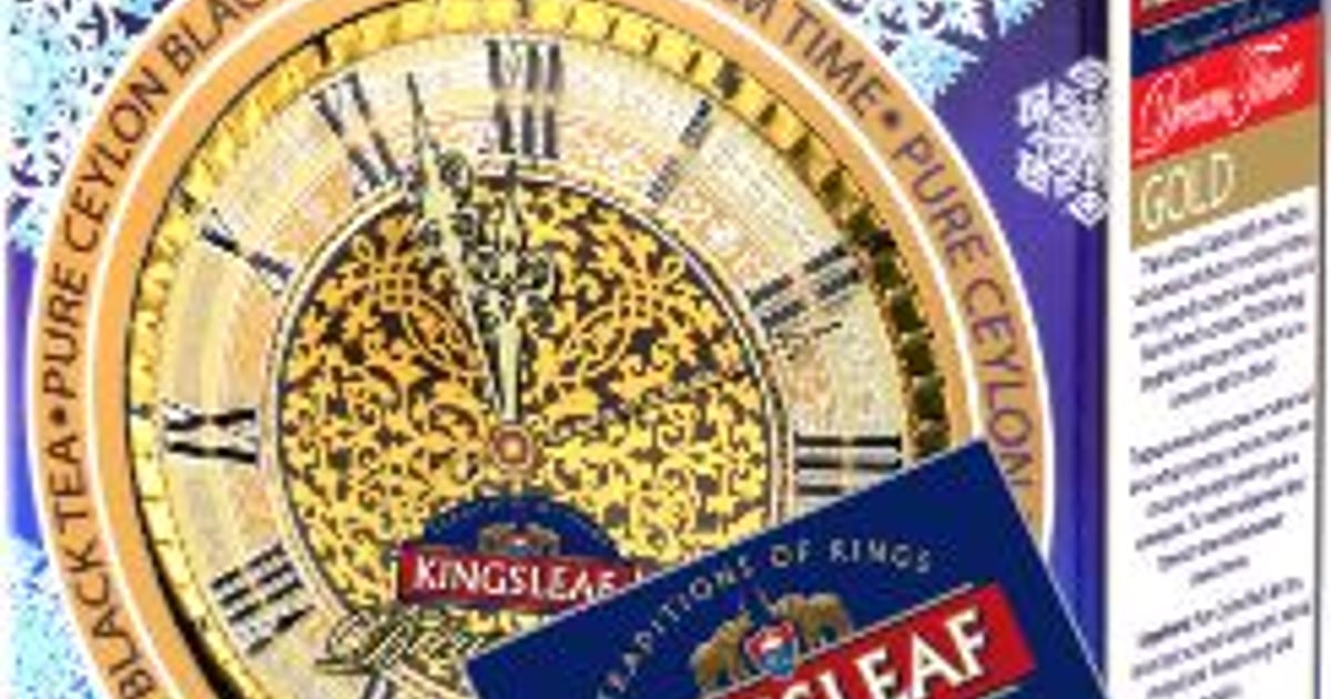 KingsLeaf Ceai Gold Clock