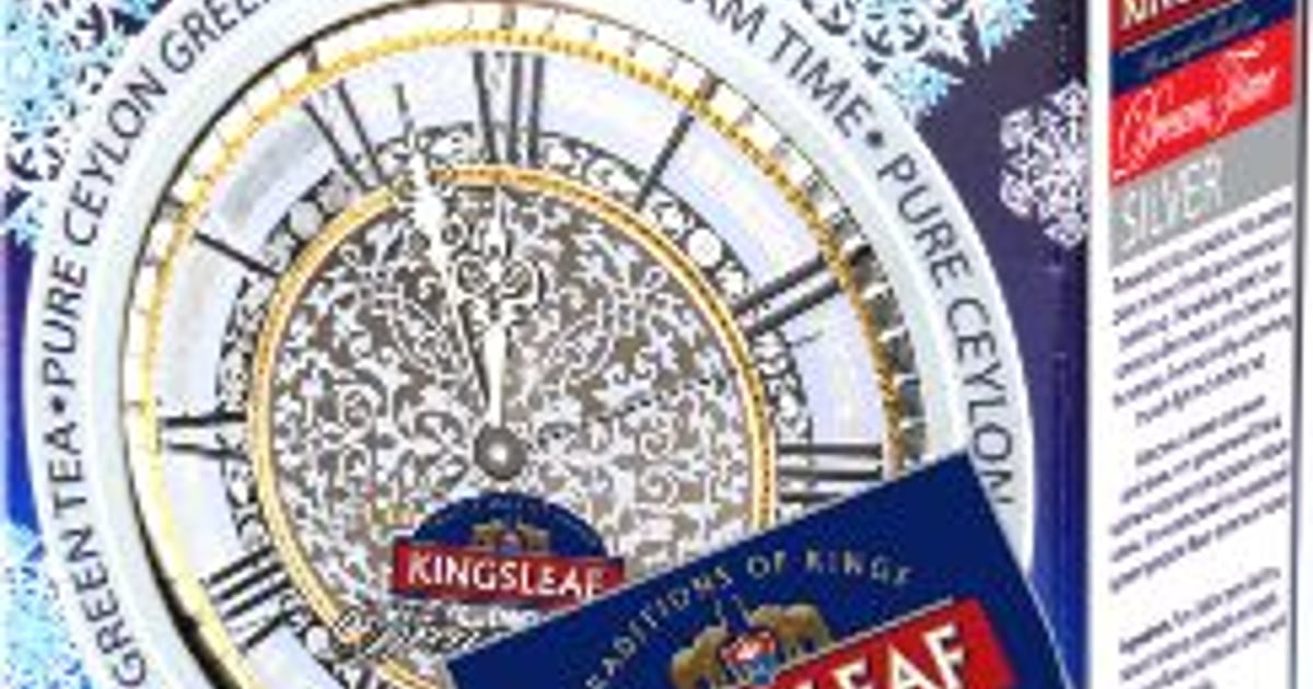 KingsLeaf Ceai Silver Clock