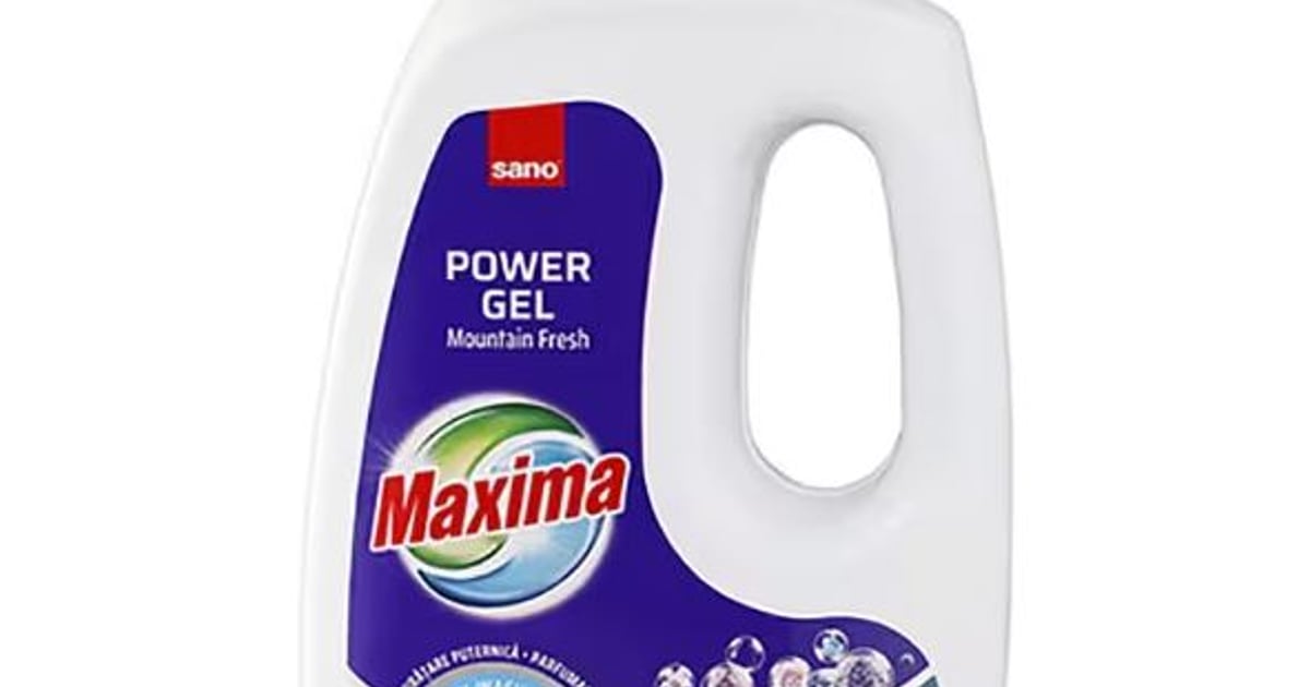 Sano Maxima Detergent de rufe Power gel Mountain Fresh, 60 spalari