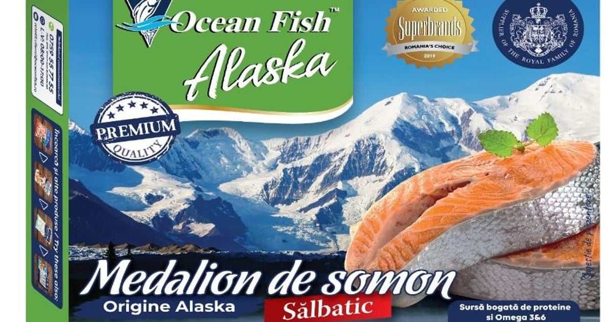 Ocean Fish Medalion de somon salbatic Alaska congelat