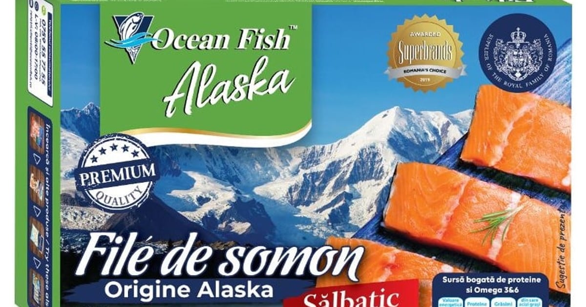 Ocean Fish File de somon salbatic Alaska congelat 2 x 150gr