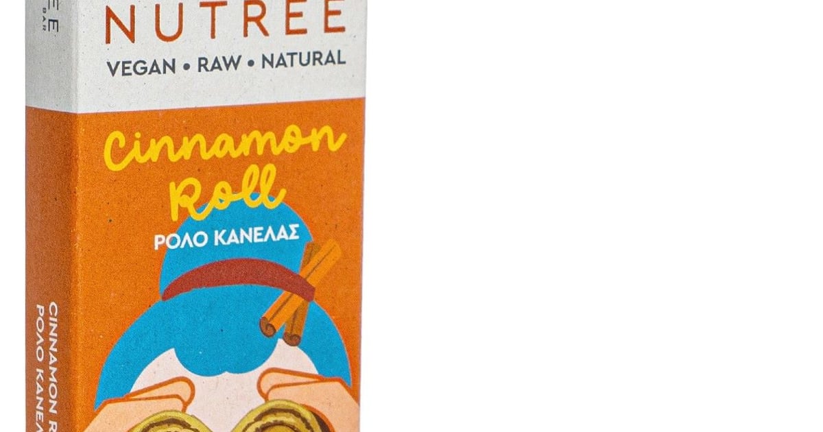 Nutree Baton proteic raw vegan Cinnamon Roll fara gluten
