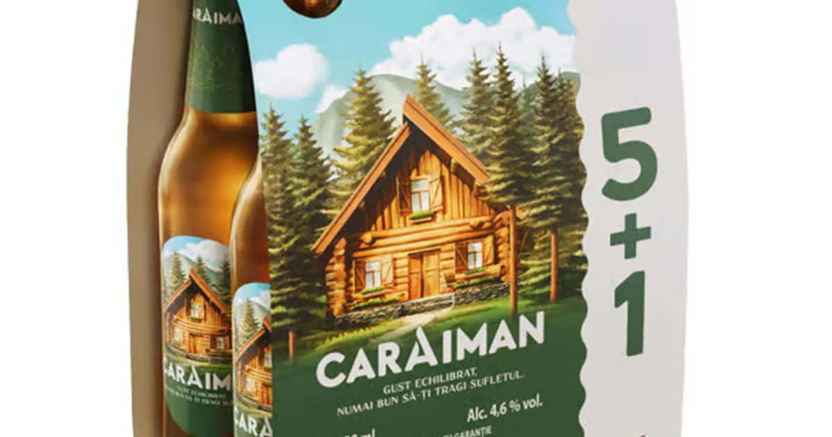Caraiman Bere blonda sticla 5+1 pack