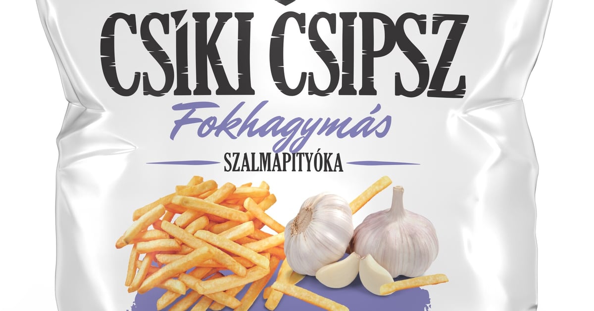Csiki Csipsz Sticksuri din cartofi cu gust de usturoi