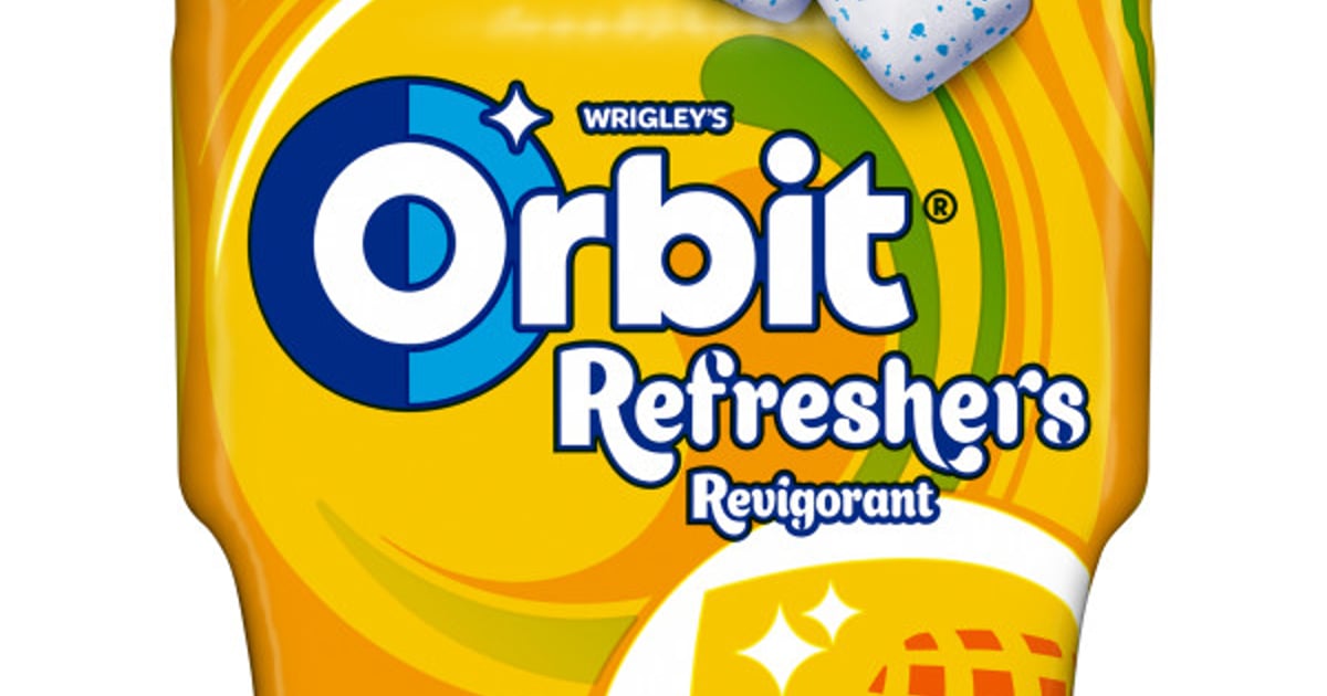 Orbit Refreshers Tropical Guma de mestecat fara zahar cu indulcitori si ...