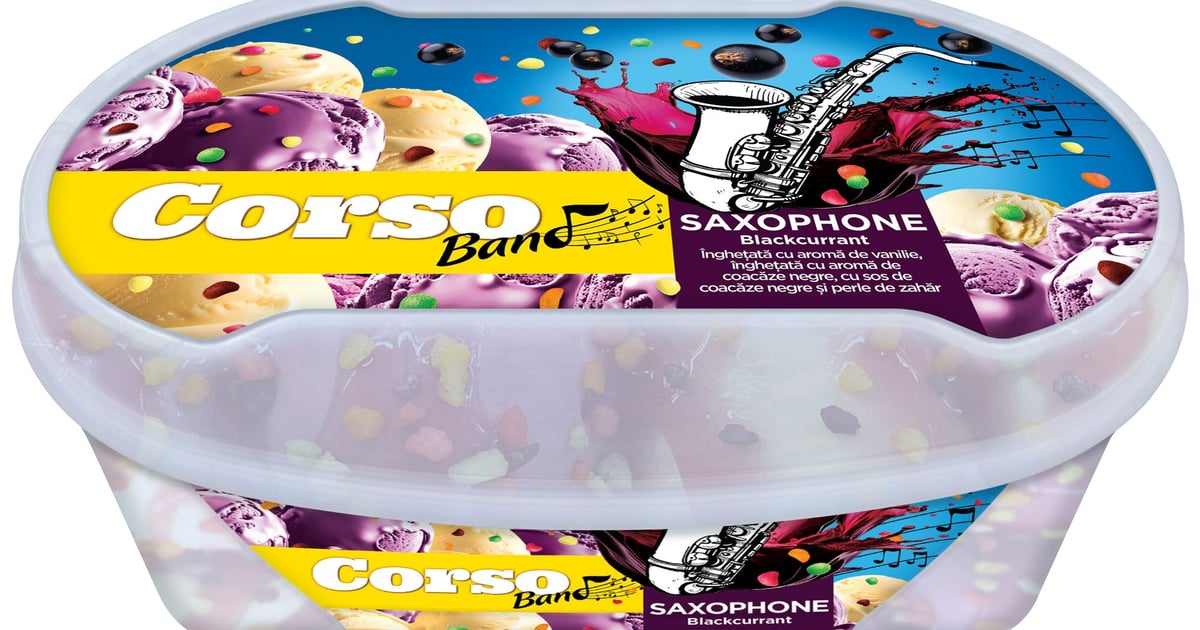 Corso Band Saxophone blackcurrant Inghetata cu aroma de vanilie si ...