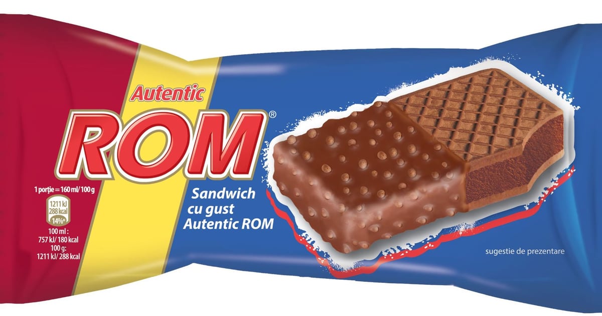 Autentic ROM Inghetata Sandwich