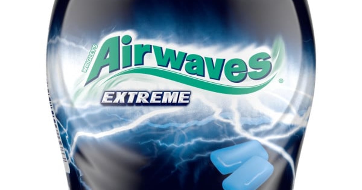 Airwaves Extreme guma de mestecat fara zahar cu arome de menta si ...