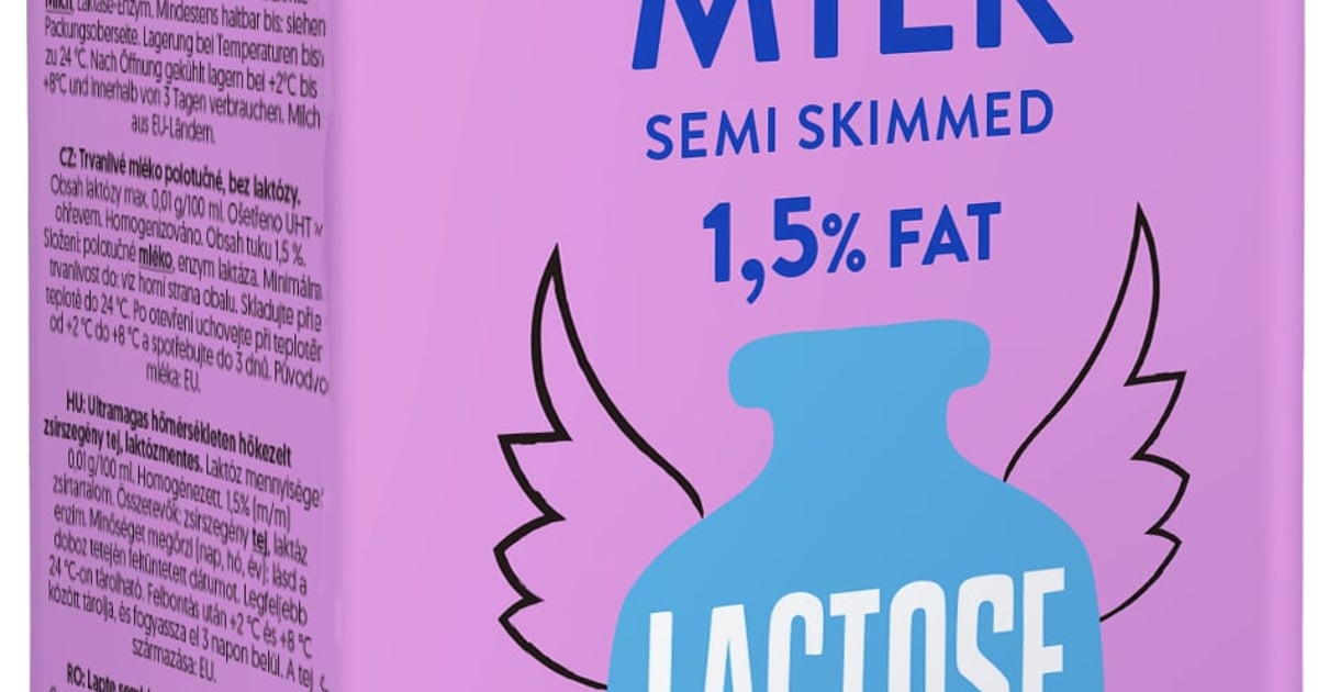 Miil Lapte semidegresat UHT fara lactoza 1,5% grasime