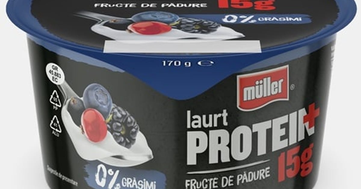 Muller Iaurt Protein+ cu fructe de padure