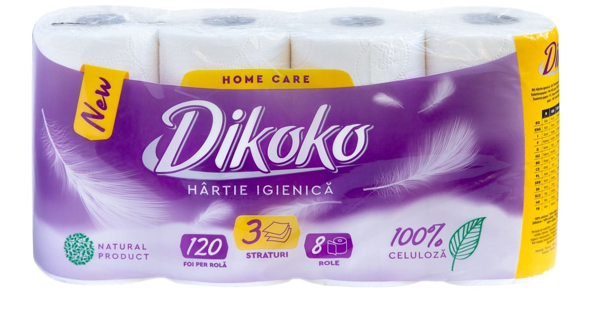 Dikoko Hartie igienica, 3 straturi, 120 m