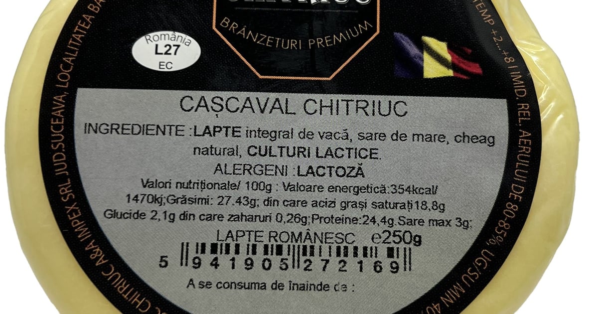 CHITRIUC Cascaval de vaca clasic