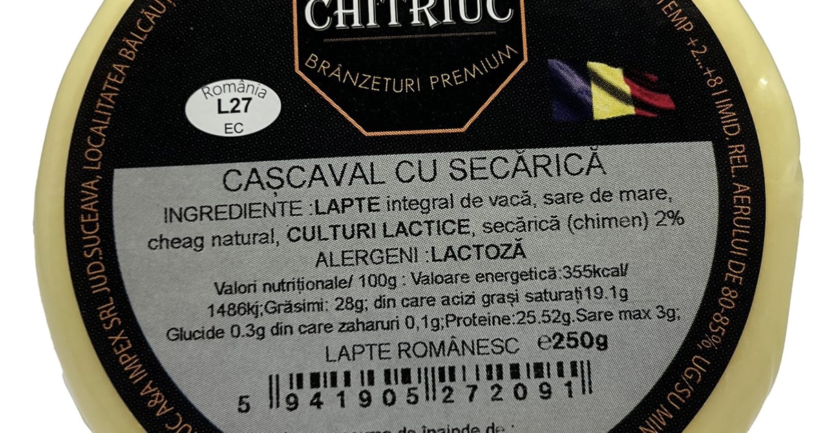 CHITRIUC Cascaval cu secarica