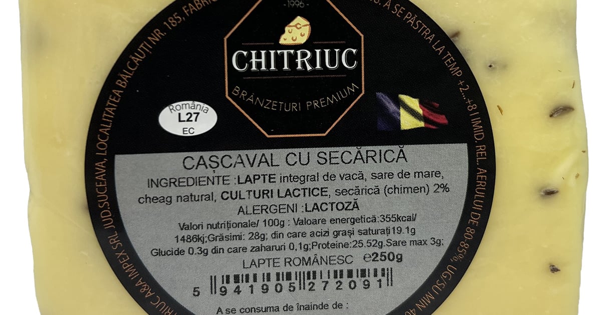 CHITRIUC Cascaval cu secarica