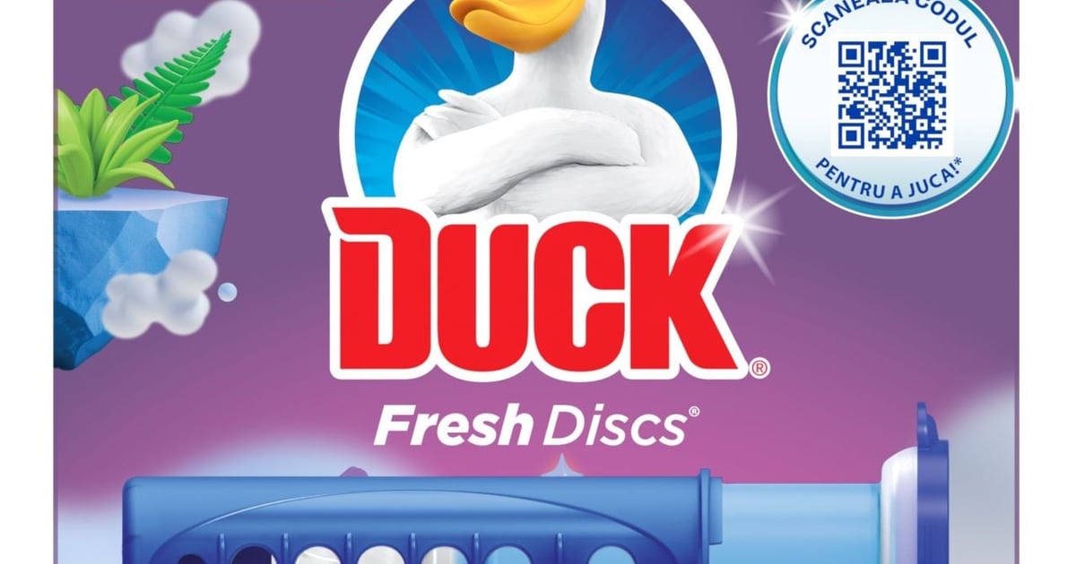 Duck Fresh Discs Aparat odorizant toaleta, virtual violet