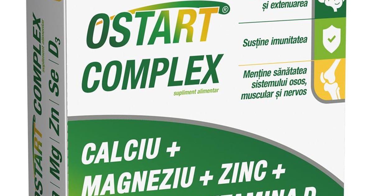 Ostart Complex Comprimate cu CaMgZnSeD3