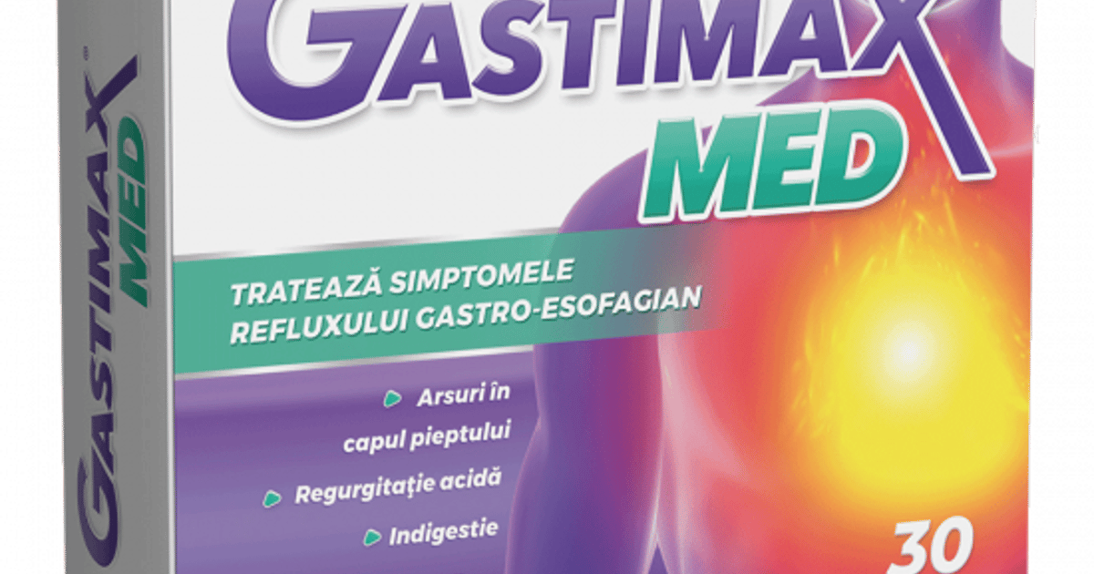 GASTIMAX MED 3 BLISTERE X 10 COMPRIMATE MASTICABILE