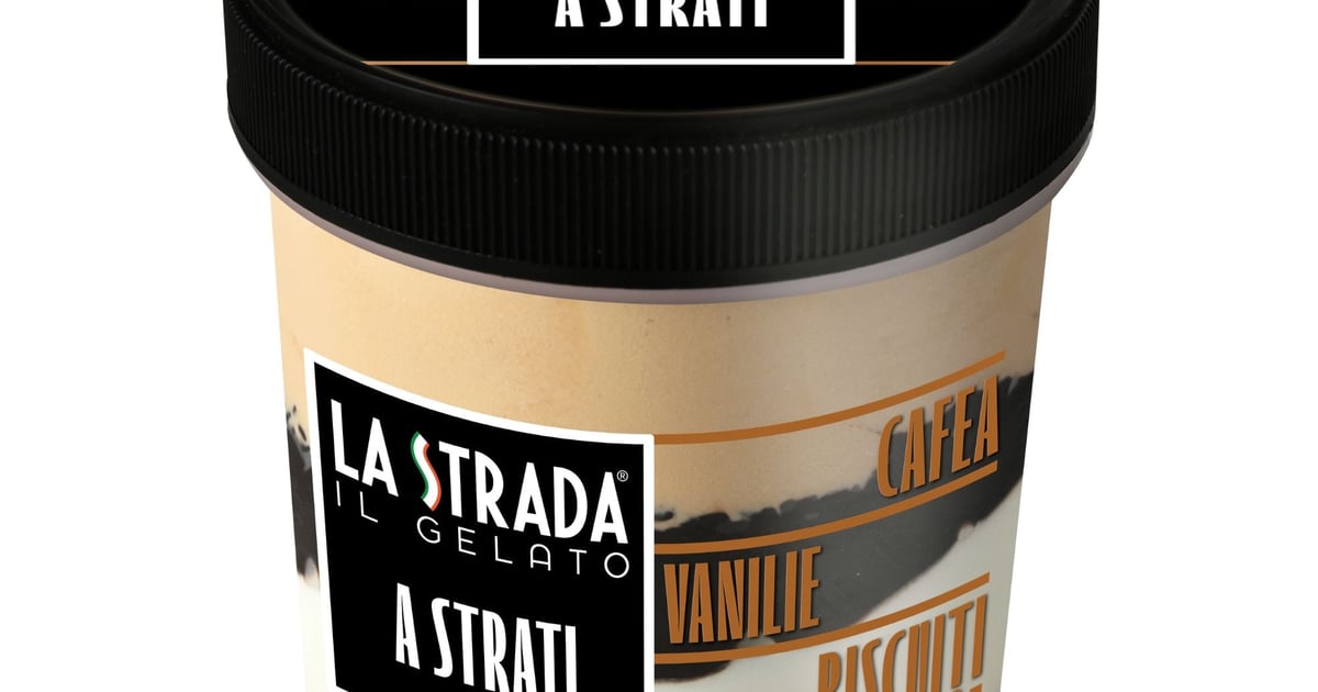 La Strada Inghetata de vanilie cafea si biscuiti