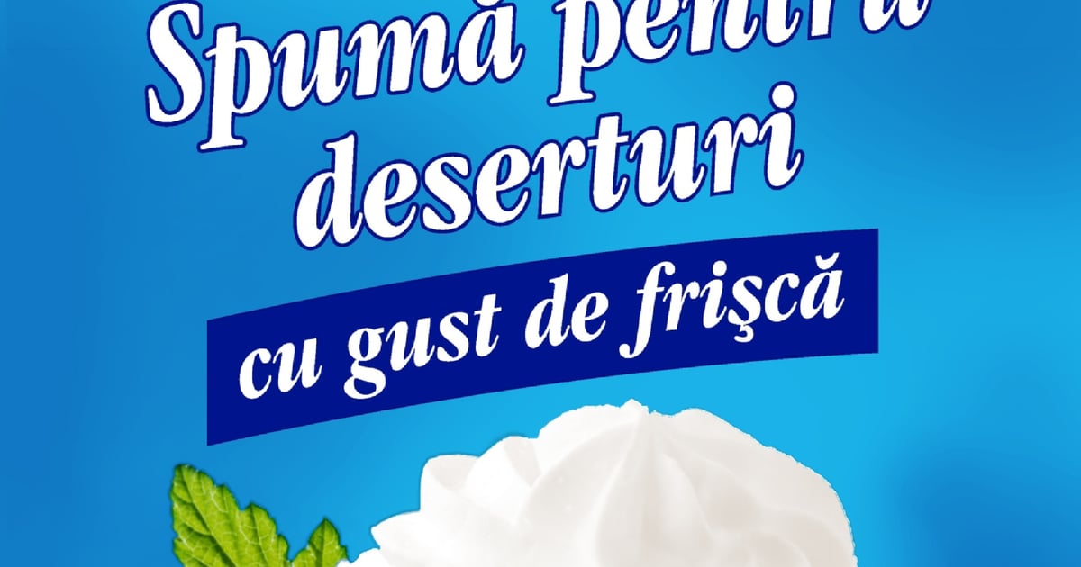 Dr.Oetker Praf de Spuma pentru deserturi cu gust de frisca