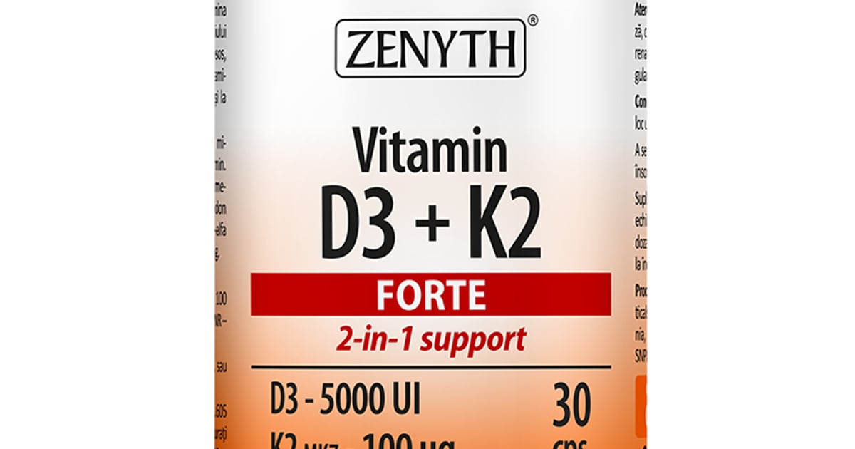 VITAMINA D3 + K2 FORTE X 30 CAPSULE ZENYTH