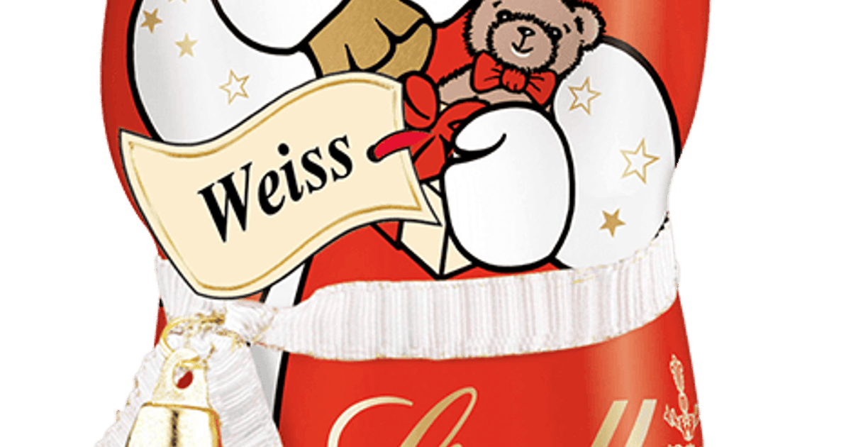 Lindt Figurina Mos Craciun ciocolata alba