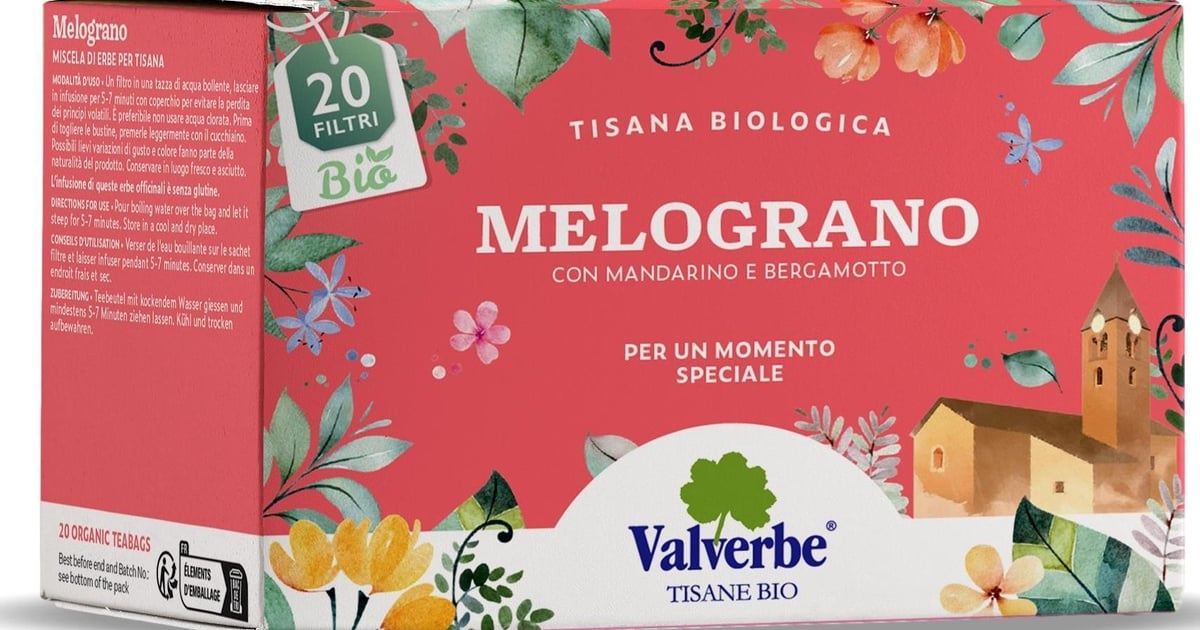Valverbe ECO Ceai cu rodie si ceai verde 20 pliculete