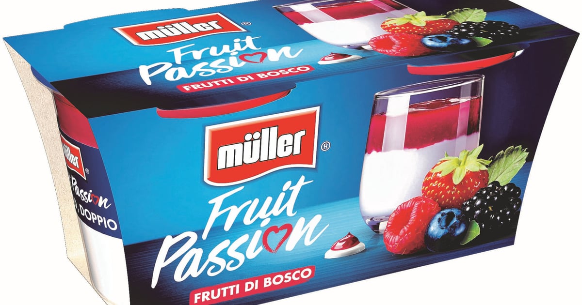 Muller Iaurt Fruit Passion cu fructe de padure