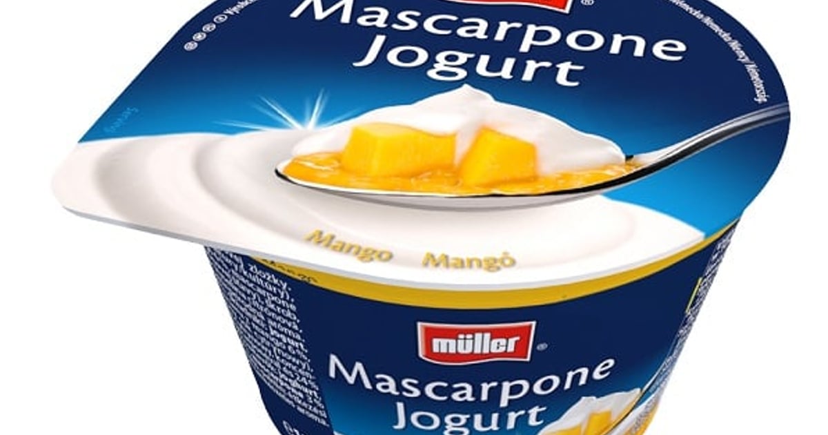 Muller Iaurt cu mascarpone si mango