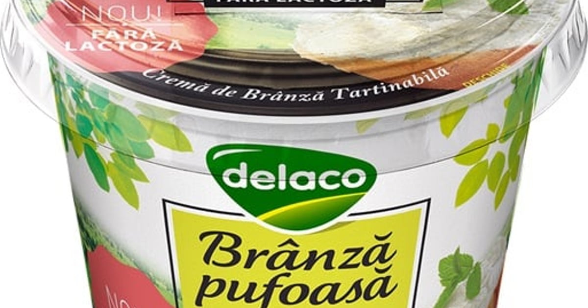 Delaco Branza pufoasa fara lactoza