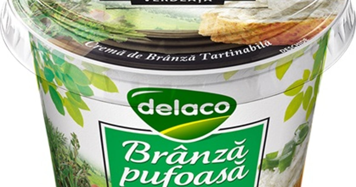 Delaco Branza pufoasa verdeata