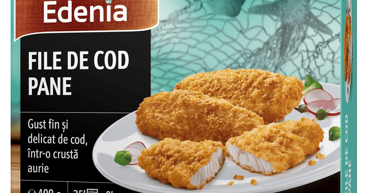 Edenia Cod pane (congelat)