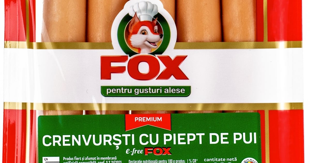 FOX Crenvursti Cu Piept De Pui E-Free