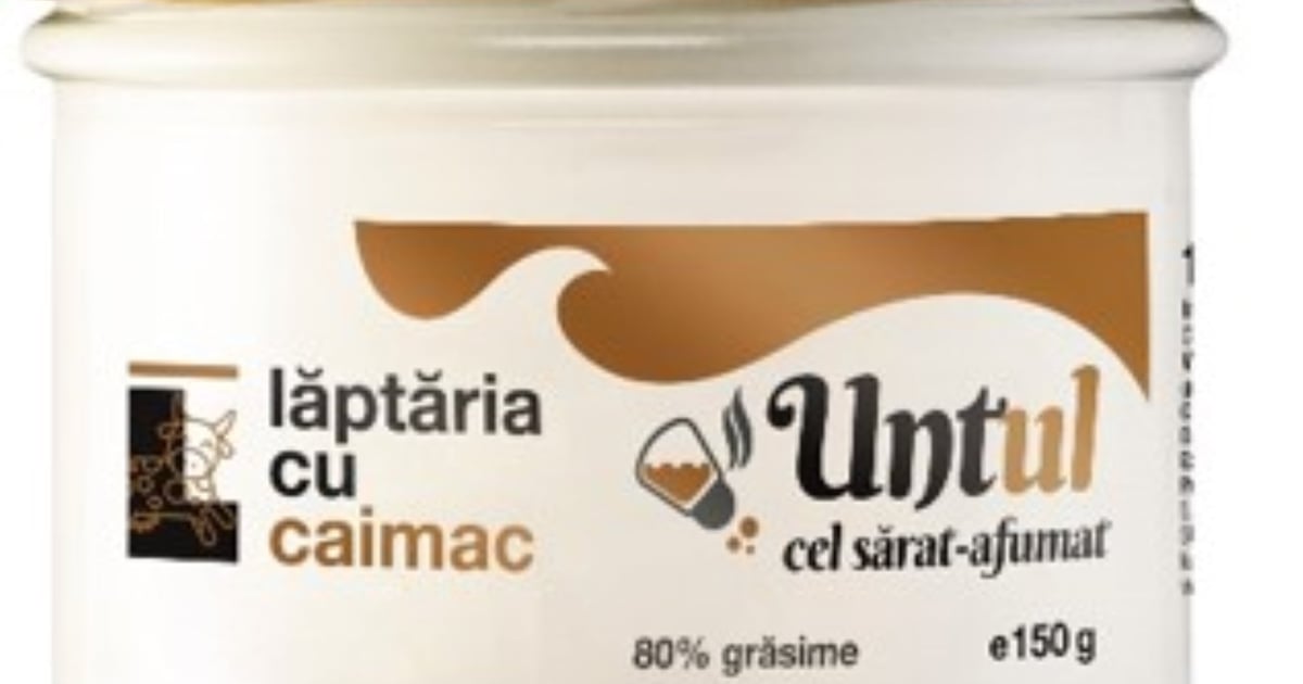 Laptaria cu caimac Untul cel sarat-afumat 80% grasime