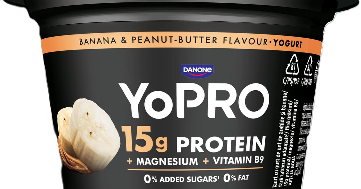 YoPRO Iaurt proteic cu unt de arahide si banane