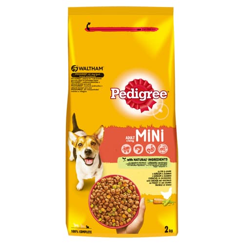 Pedigree Hrana uscata cu pasare si legume pentru caini adulti de talie mica Pedigree Hrana uscata cu pasare si legume pentru caini adulti de talie mica