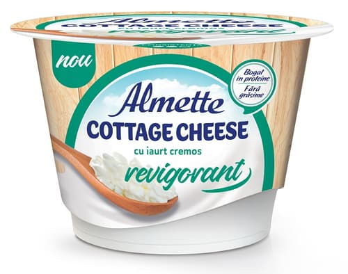 Almette Cottage Cheese Revigorant cu iaurt cremos
